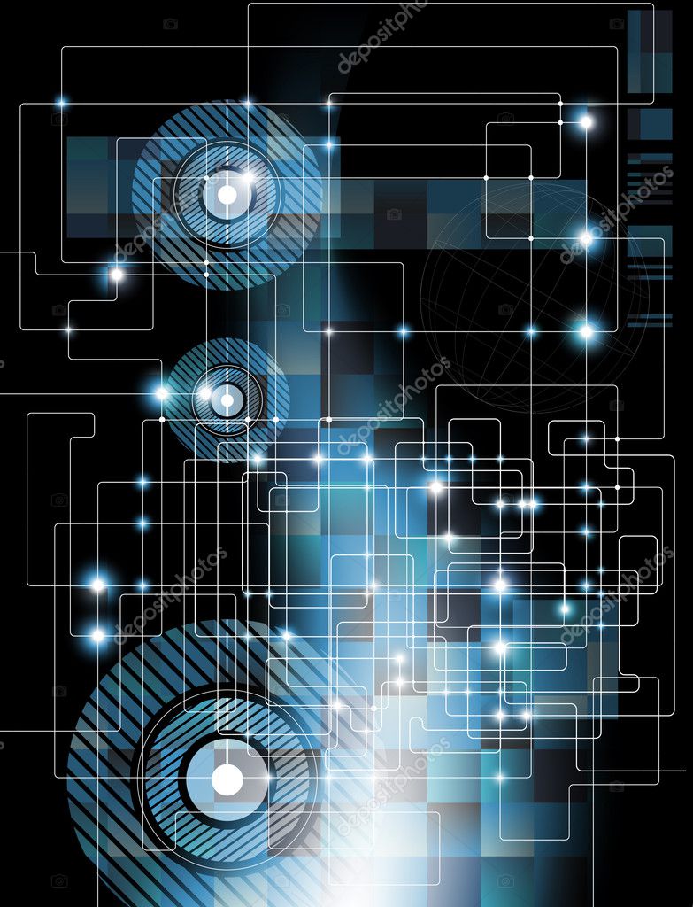 Electronic abstract background Stock Vector Image by ©adigrosu #12185761