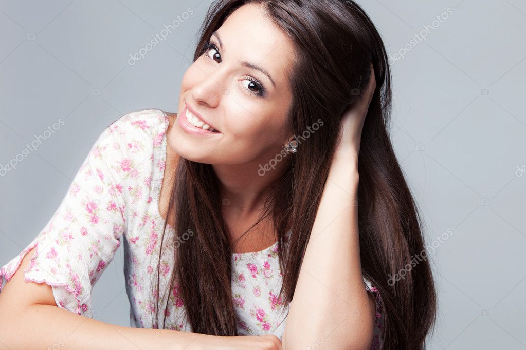 Friendly smiling woman — Stock Photo © cokacoka #11839083