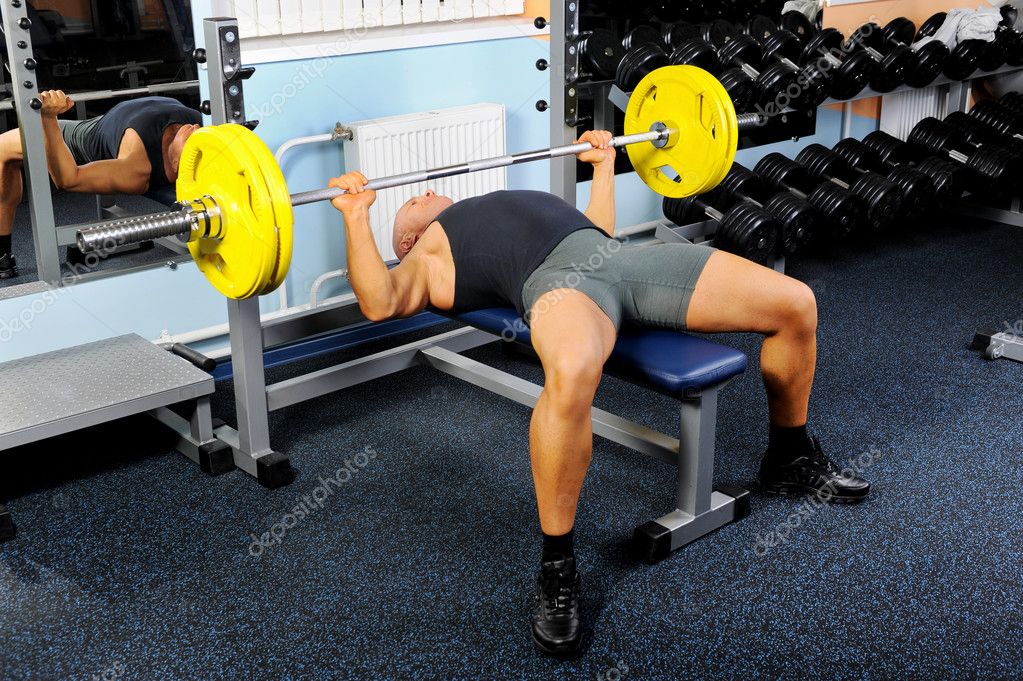 Man in the gym — Stock Photo © Lebval #10802753