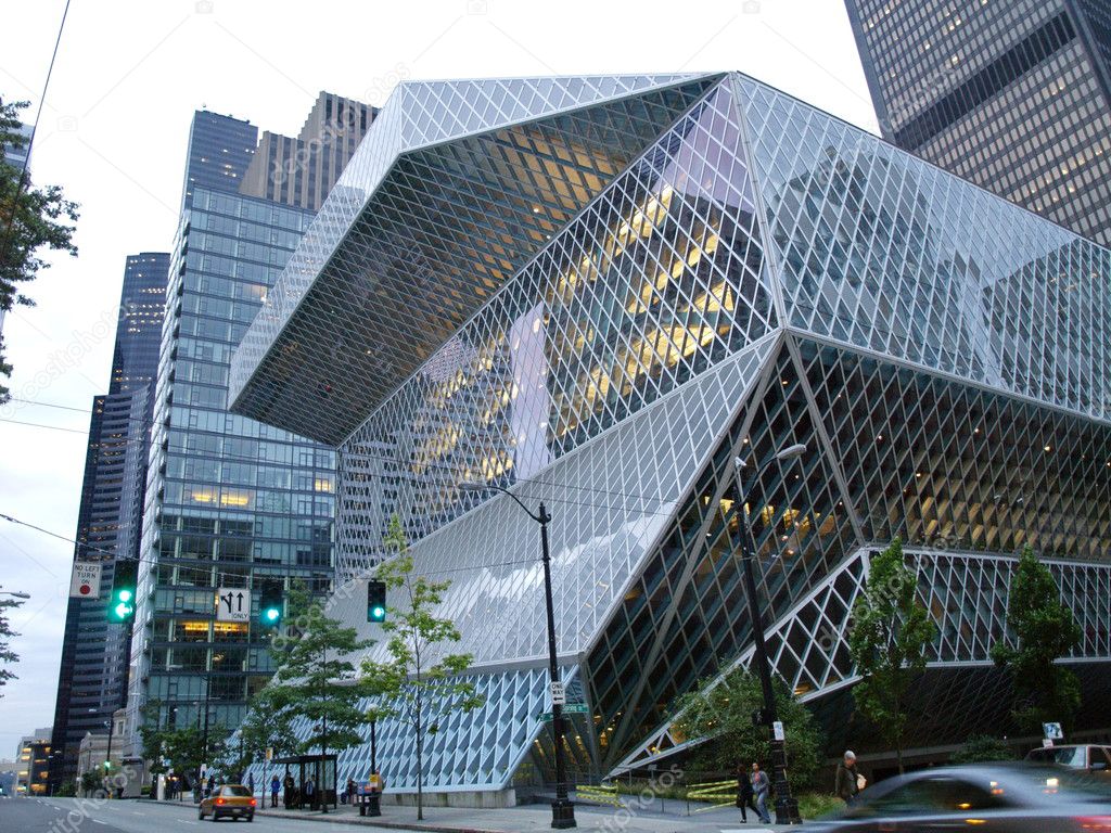 Public Library in Seattle – Stock Editorial Photo © anderm #11605749
