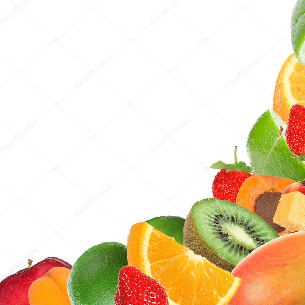 Fresh healthy fruit background Stock Photo by ©Kesu01 11730544