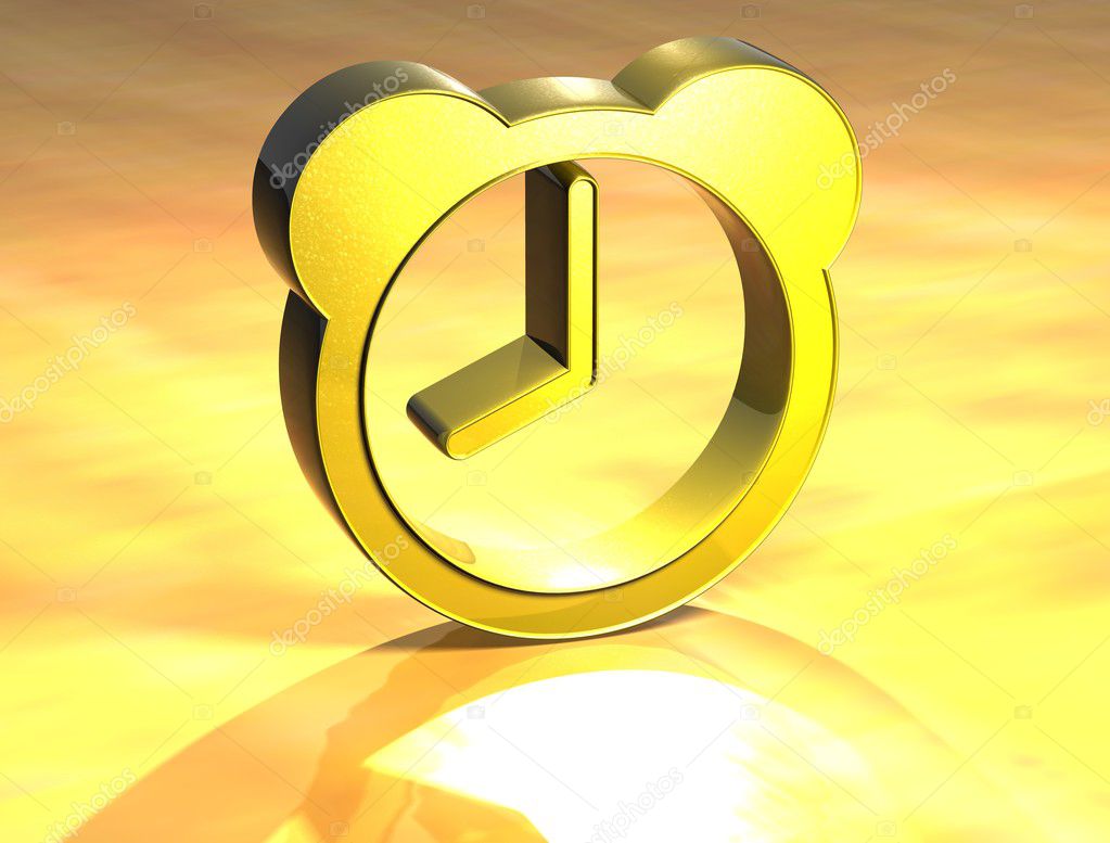 3D Clock Gold Sign Stock Photo by ©Curioso_Travel_Photography 11150061