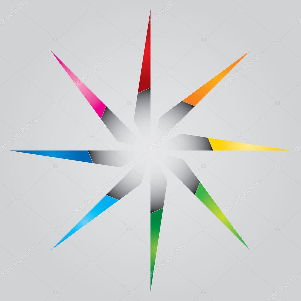 Color star template Stock Vector Image by ©eltoro69 #11743206