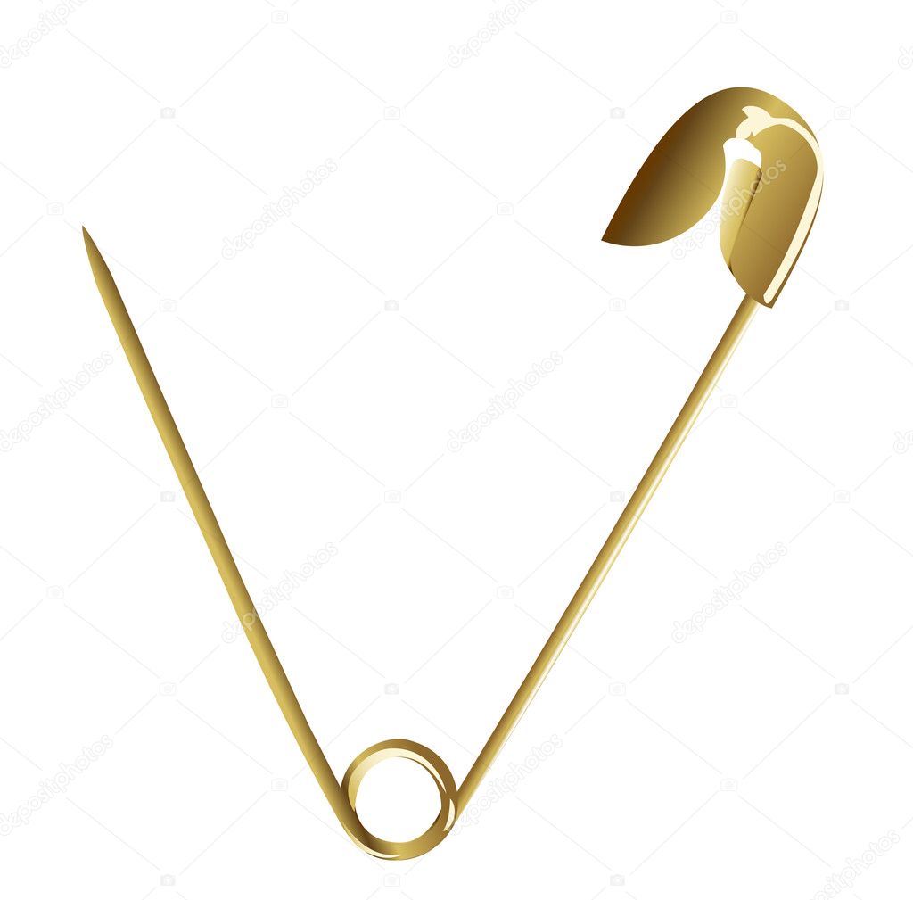 Gold pin Stock Vector Image by ©rolaks #10931941