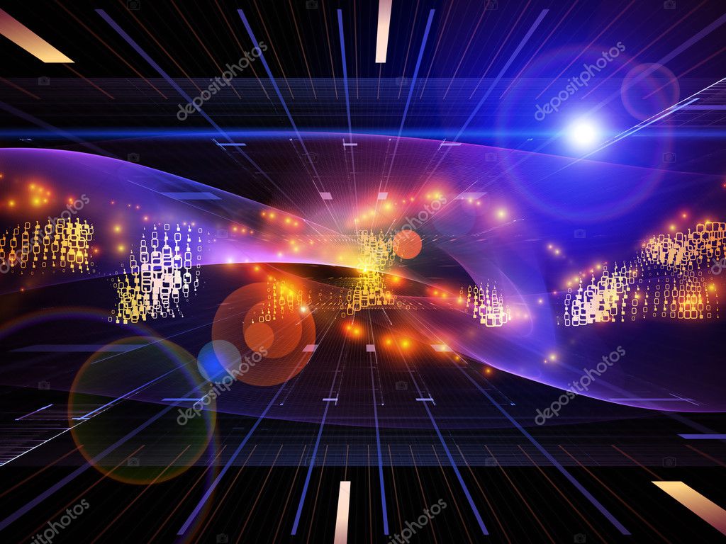 Visualization of Digital Sine Wave — Stock Photo © agsandrew #12039031