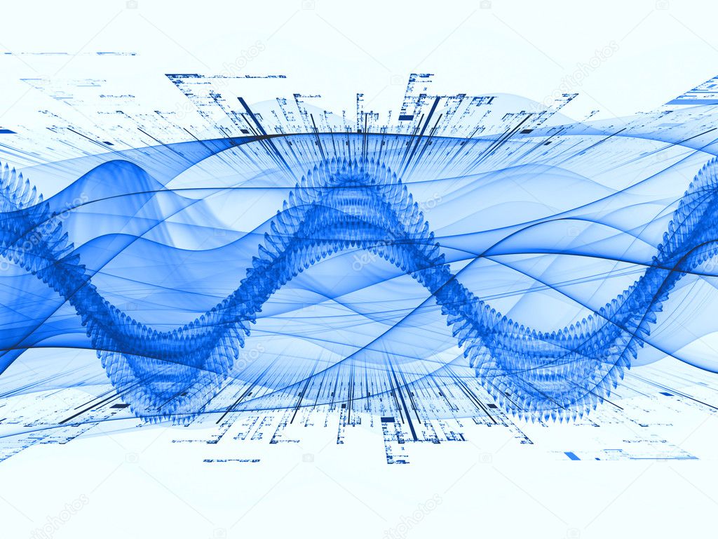 Sine Wave Visualization Stock Photo by ©agsandrew 12039227