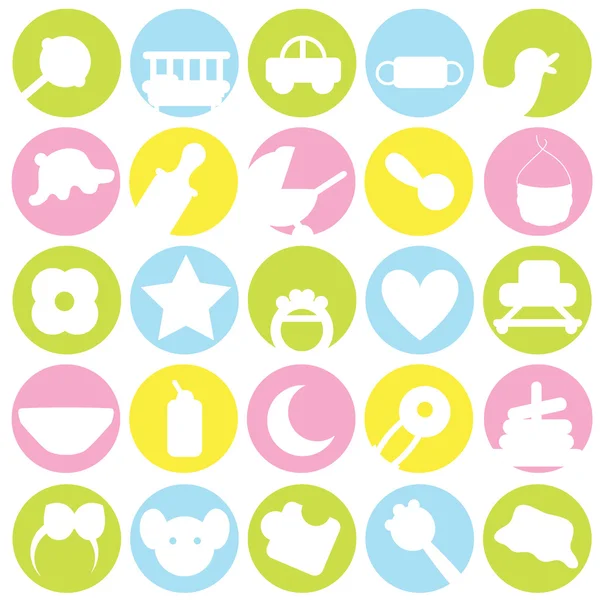 Baby icons birth Vector Art Stock Images | Depositphotos