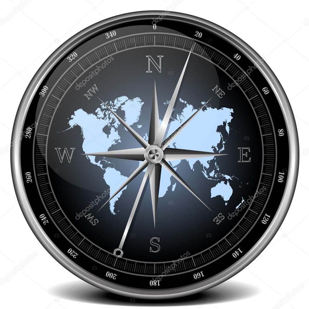 Blue compass Stock Vector Image by ©unkreatives #10786438