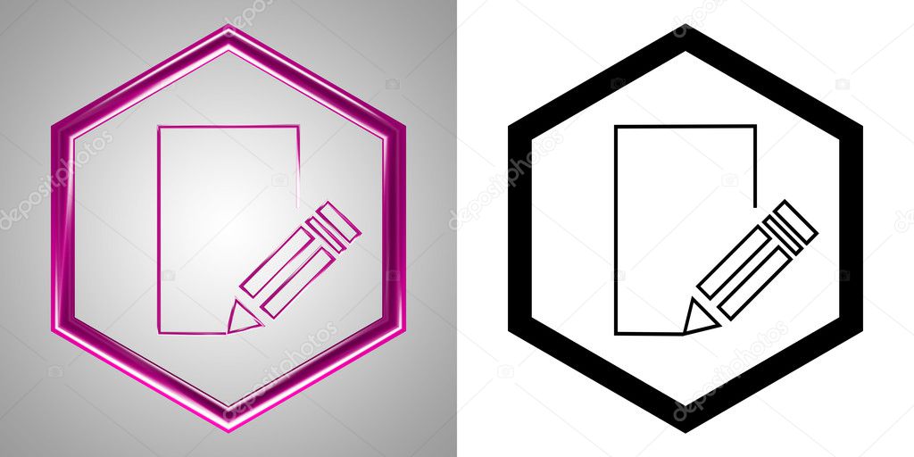 3D-Icon Design, front-view. With transparency mask. — Stock Photo ...