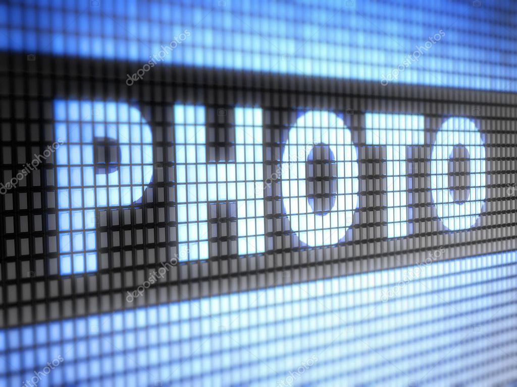 "Photo" on screen — Stock Photo © PirenX #12183212