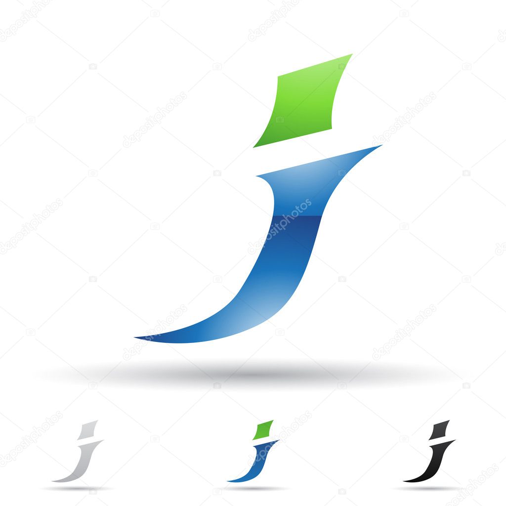 Abstraktes Symbol für Buchstabe j Stock-Vektorbild von ©cidepix 11987468