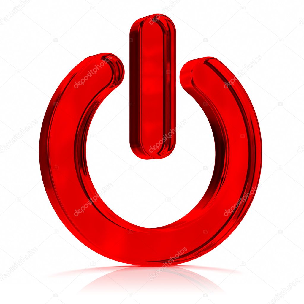Red Power Off Symbol Stock Photo by ©OutStyle 10916807