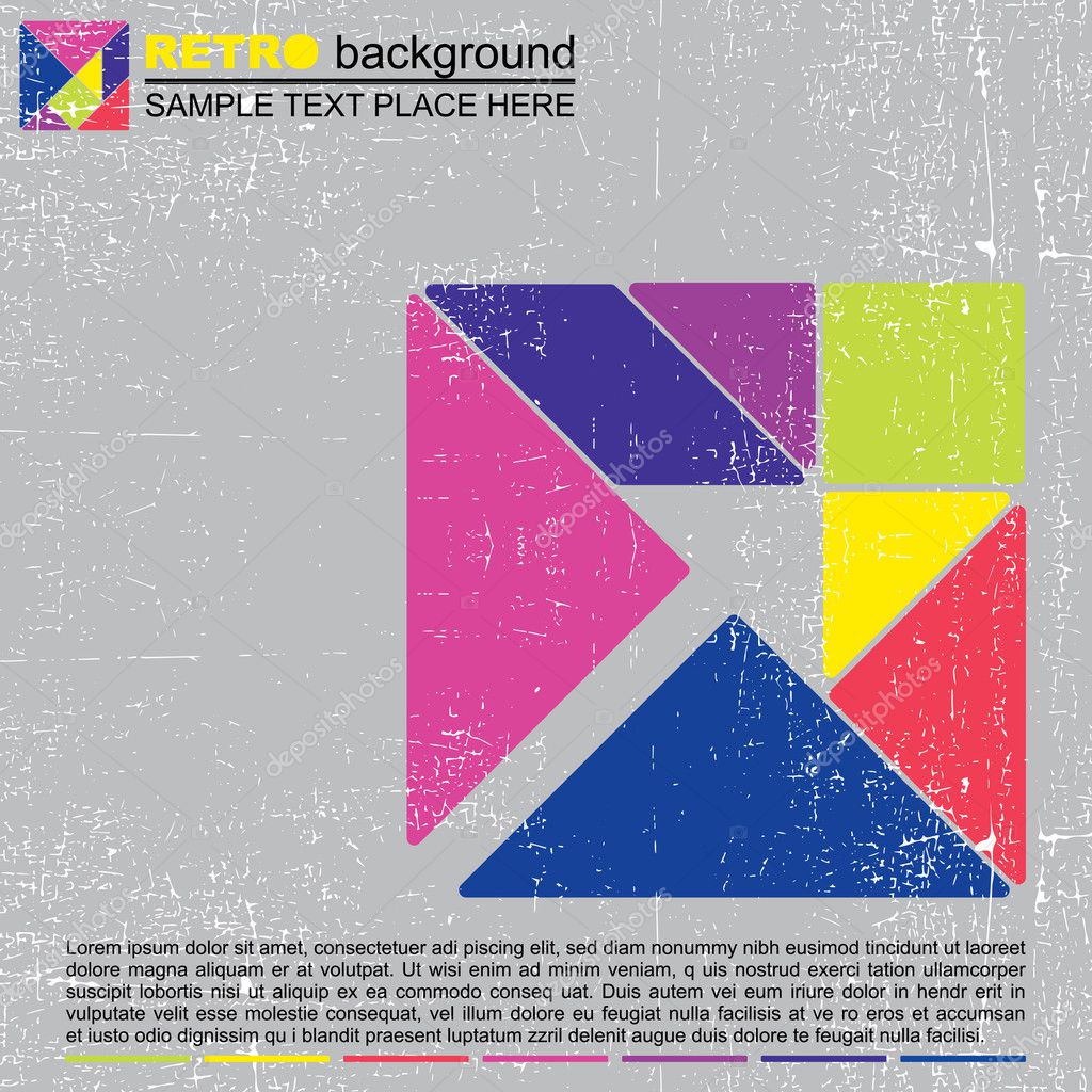Colorful tangram background Stock Vector by ©aleabievsasha 10979578