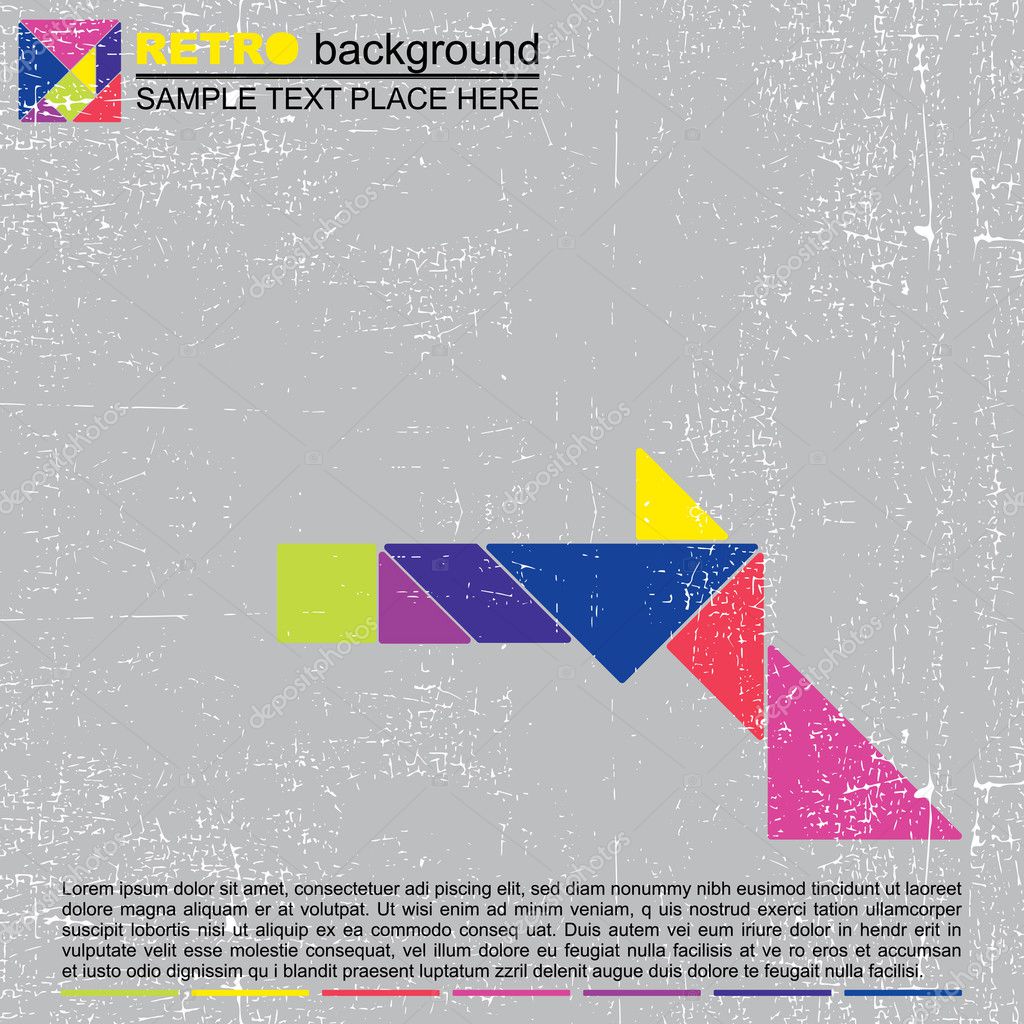Colorful tangram pistol Stock Vector Image by ©aleabievsasha #10979615