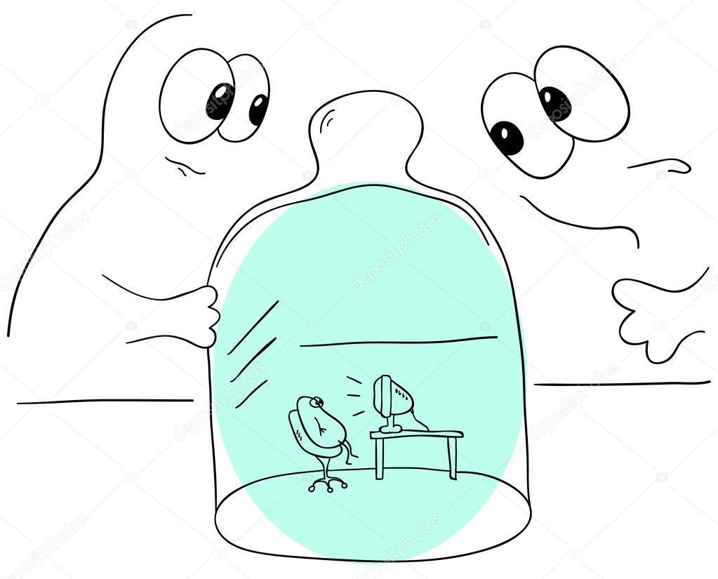 Under glass Stock Vector Image by ©Penguinn #11123504