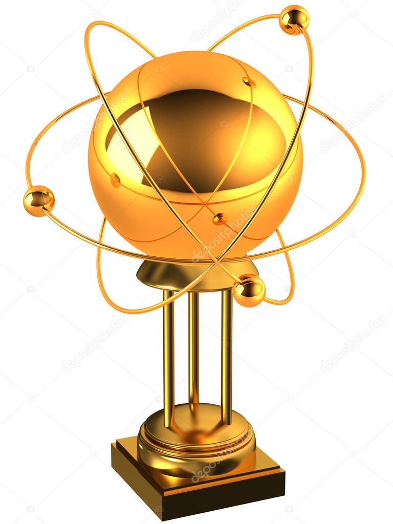 Gold atom — Stock Photo © lina0486 #11390946
