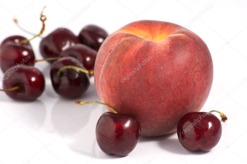Peach and Cherry Stock Photo by ©faberfoto 11146651