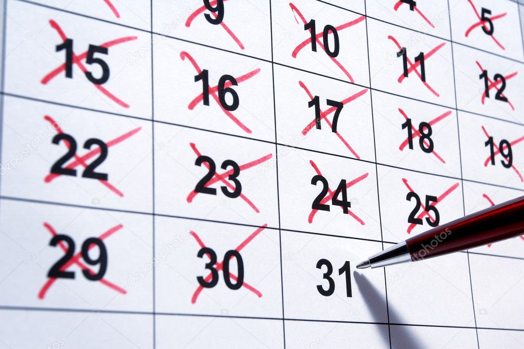 Calendar closeup Stock Photo by ©PicsFive 11038113