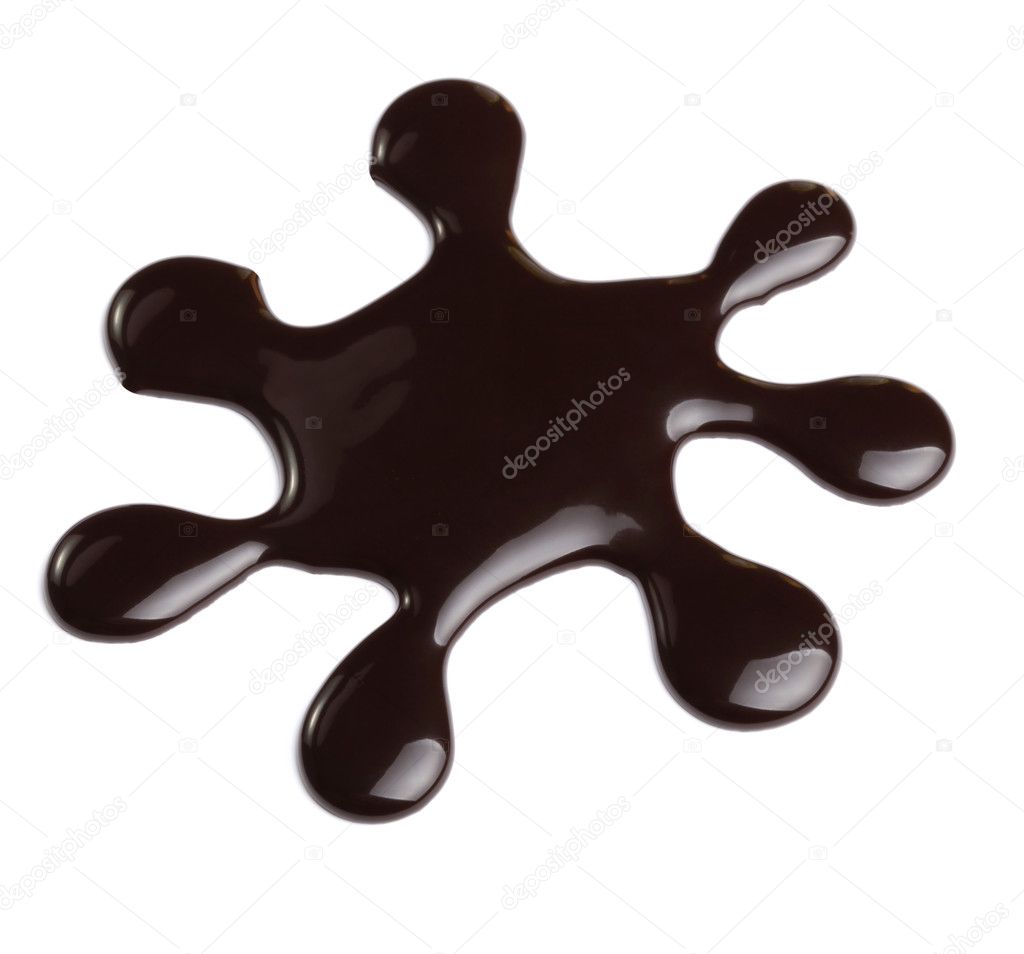 Chocolate syrup leaking stain dirty sweet food — Stock Photo © PicsFive ...