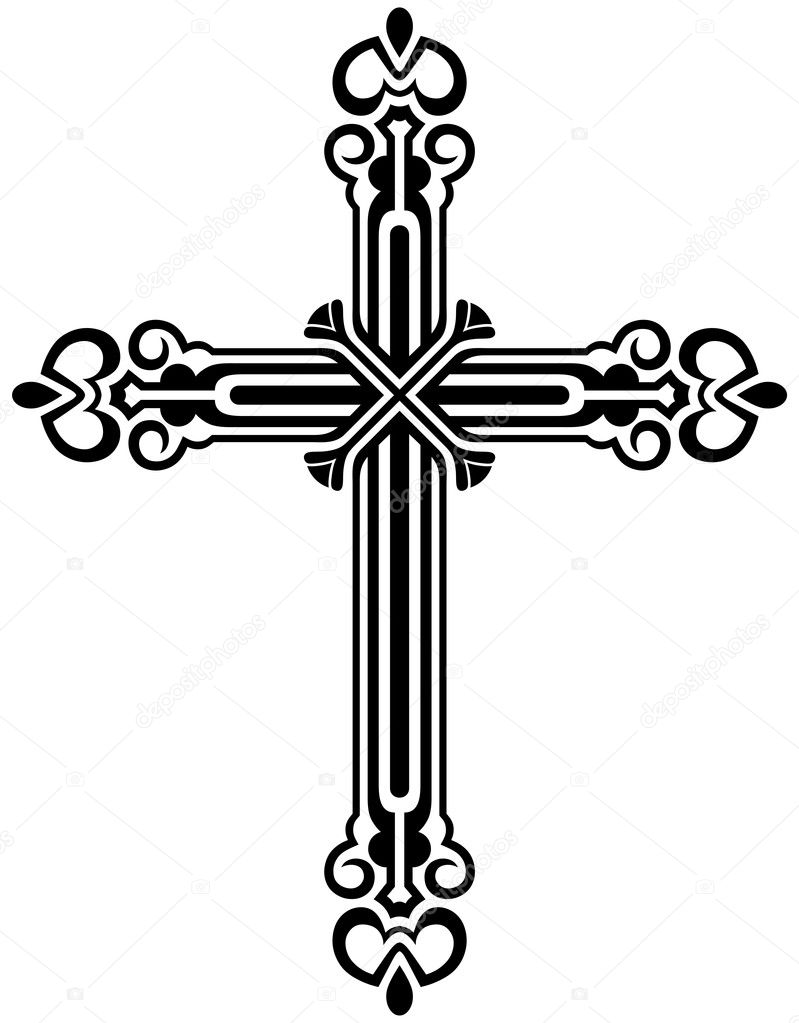 Cruz diseño colección religiosa — Vector de stock © Kreativ #11451957