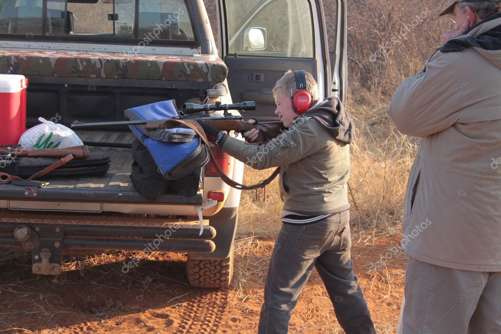 Young Boy Learning to Hunt Stock Photo by ©CD123 12193365