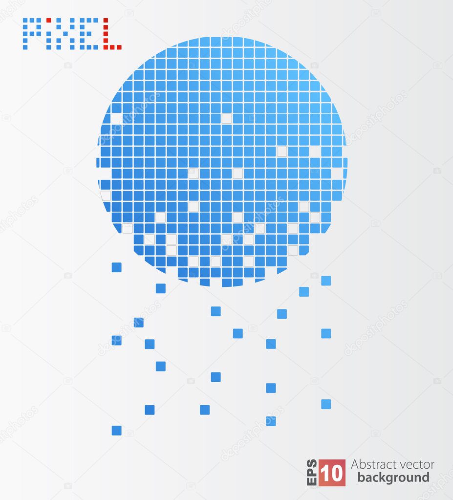 Abstract pixel background. Vector Stock Vector Image by ©KrulUA #11083028