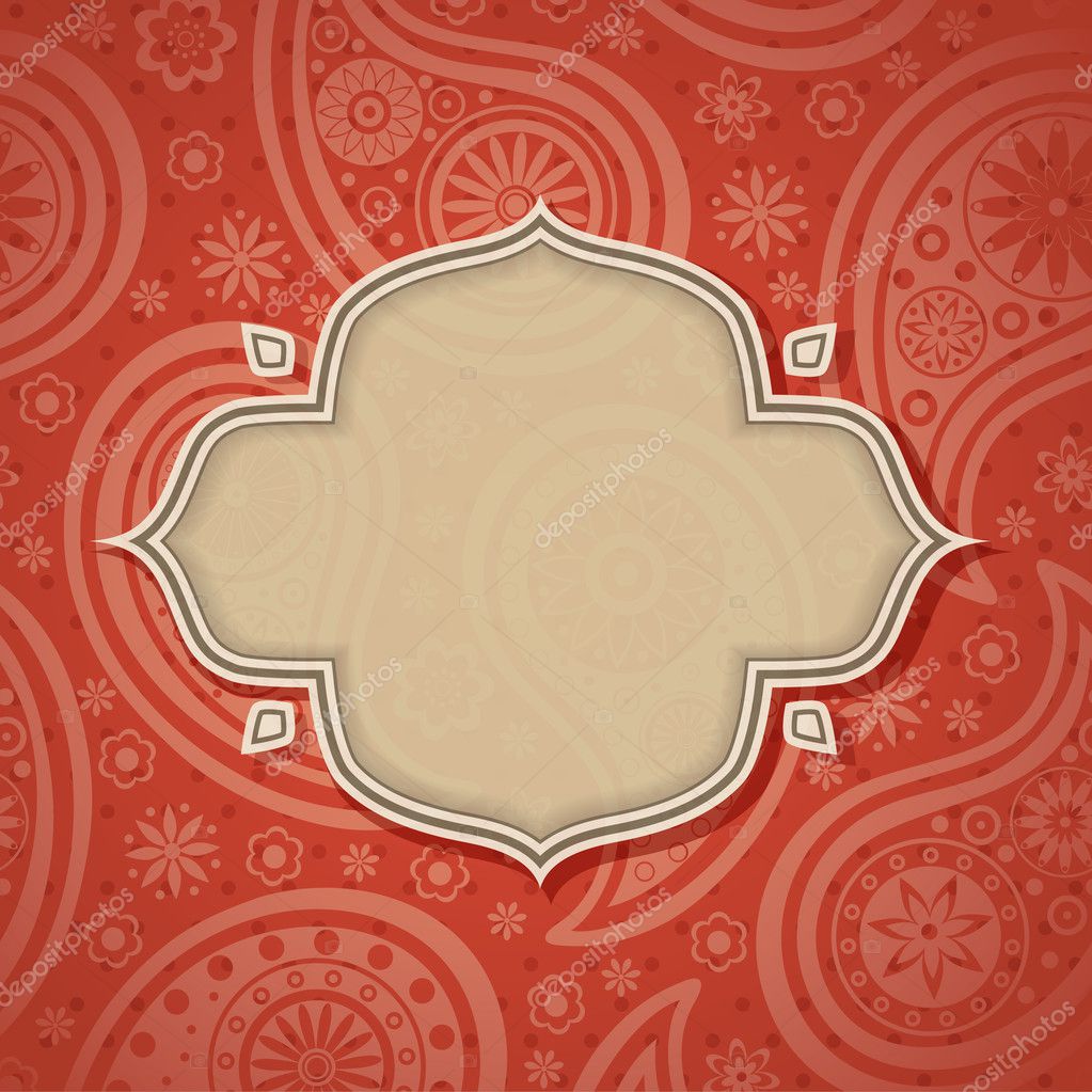 Frame in the Indian style Stock Vector Image by ©bellenixe #11416967