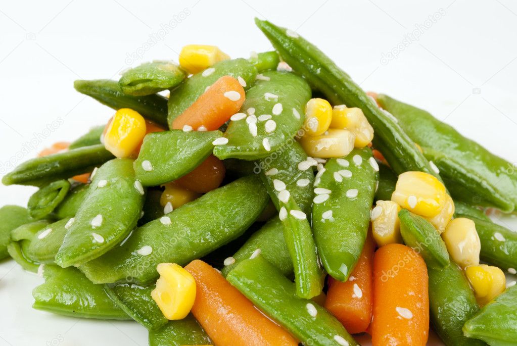 Salad with a string bean Stock Photo by ©thirteen 11756400