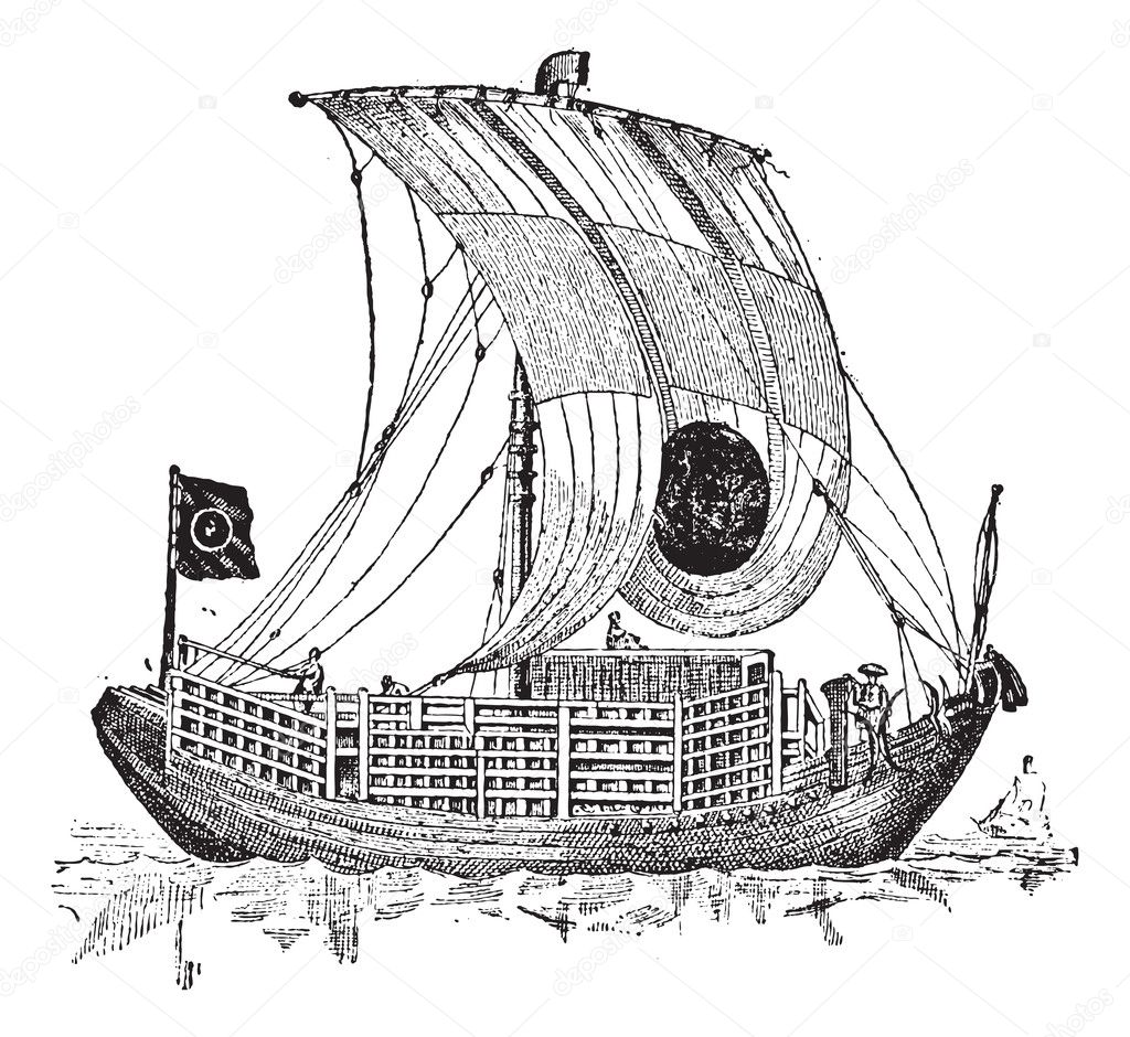 Chinese Junk Drawing