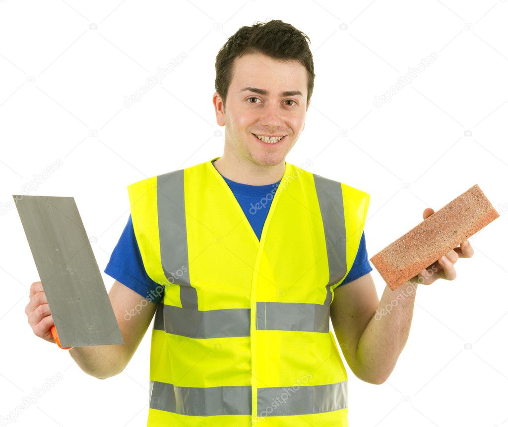 Un constructor con un ladrillo y una paleta 2022