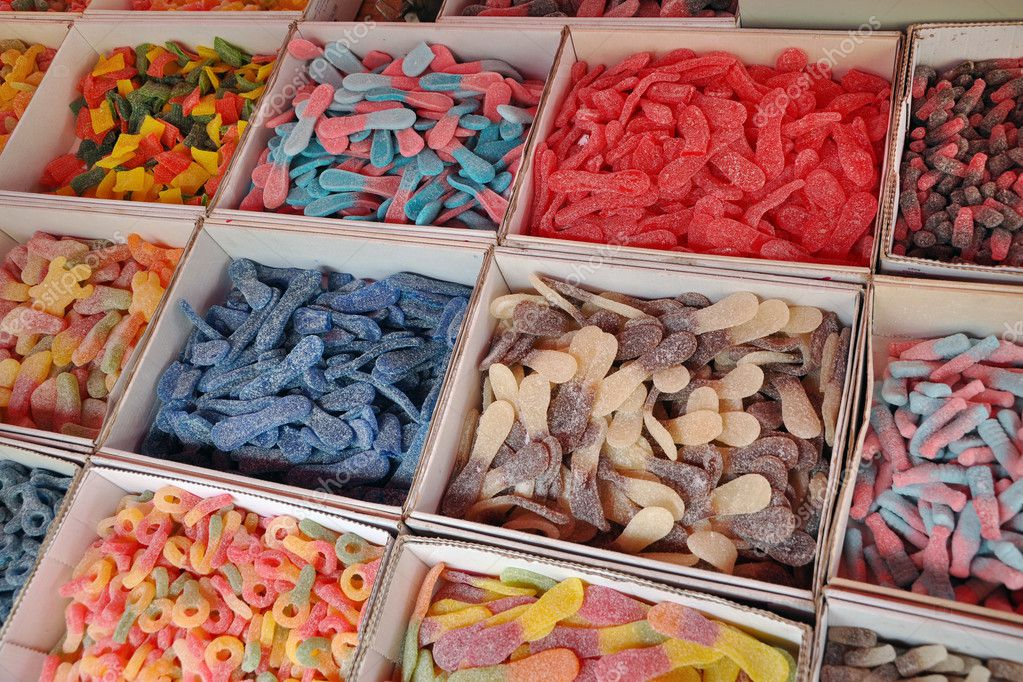 Candy sweets display Stock Photo by ©defotoberg 11812692