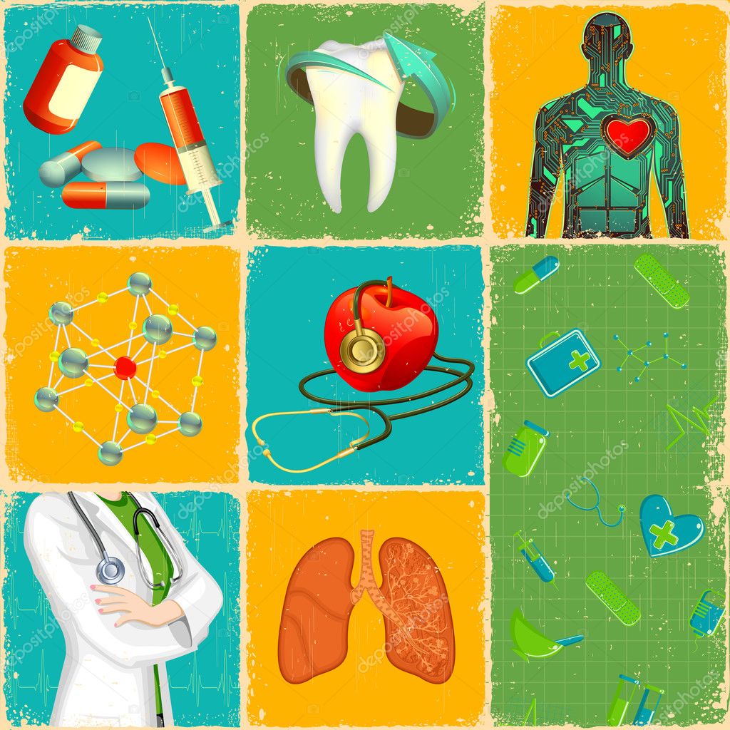 Medical Collage Stock Photo by ©vectomart 11094479