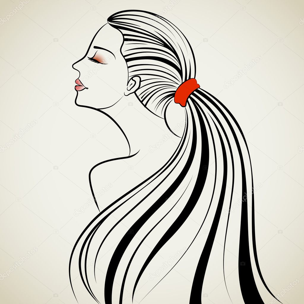 Beautiful Lady Stock Vector Image by ©vectomart #12071434
