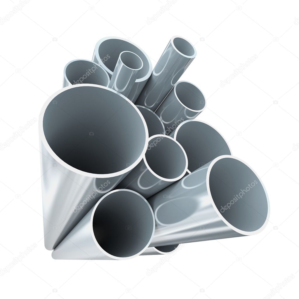 Steel pipes Stock Photo by ©balein 11351334