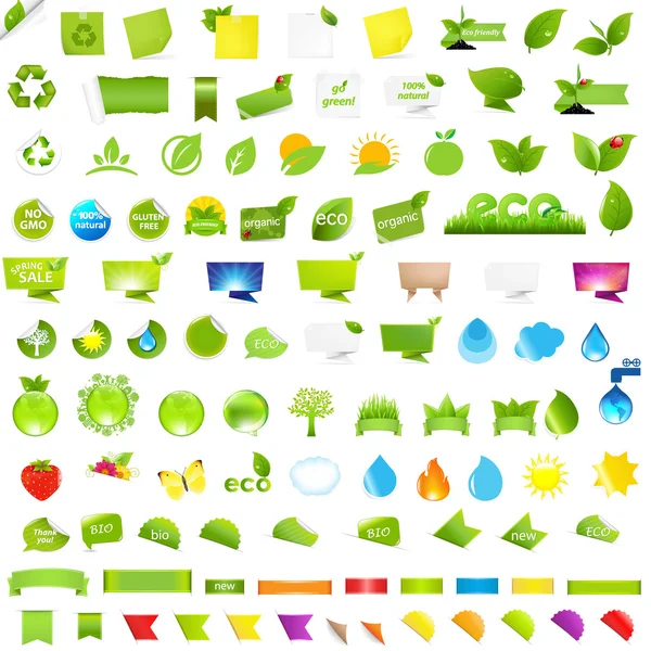 Set of nature design elements Stock Vector Image by ©itmuryn #1232809
