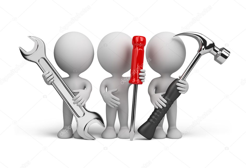 3d person – repairers — Stock Photo © AlexanderMas #11491270