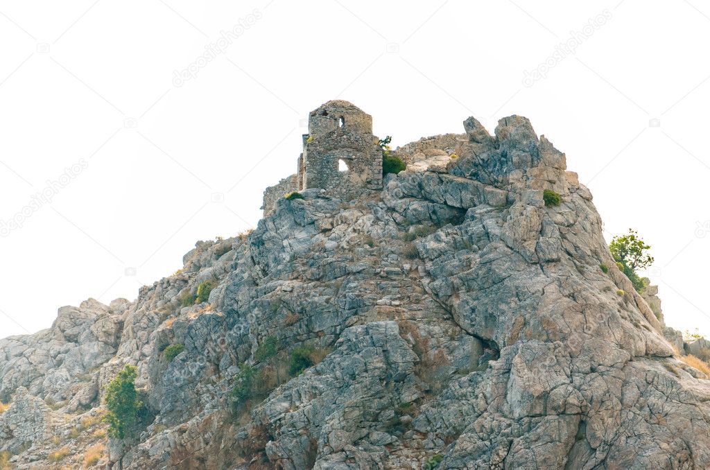 The ruins of the old fortress — Stock Photo © borissos #12401131