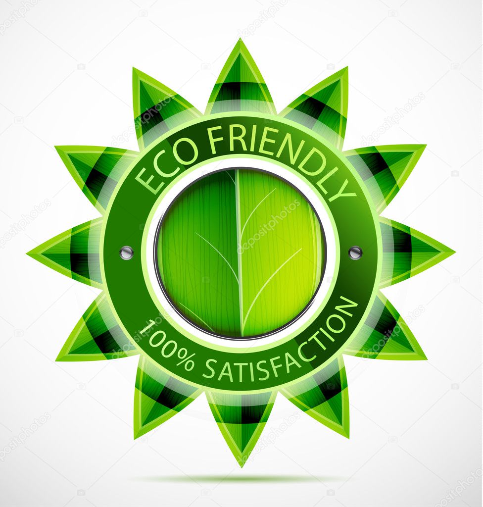 Eco friendly flower label Stock Vector by ©akomov 11072123