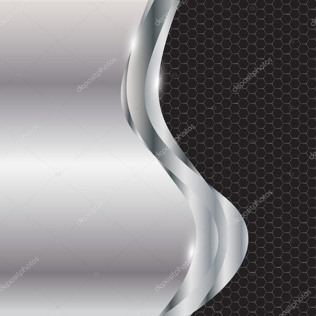 Abstract metal background. Vector illustration. — Stock Photo © Yganko ...