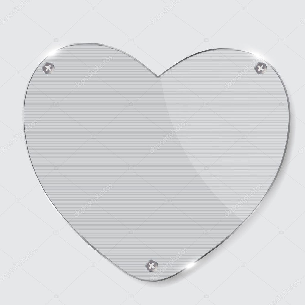 Glass heart frame — Stock Photo © Yganko #11035183