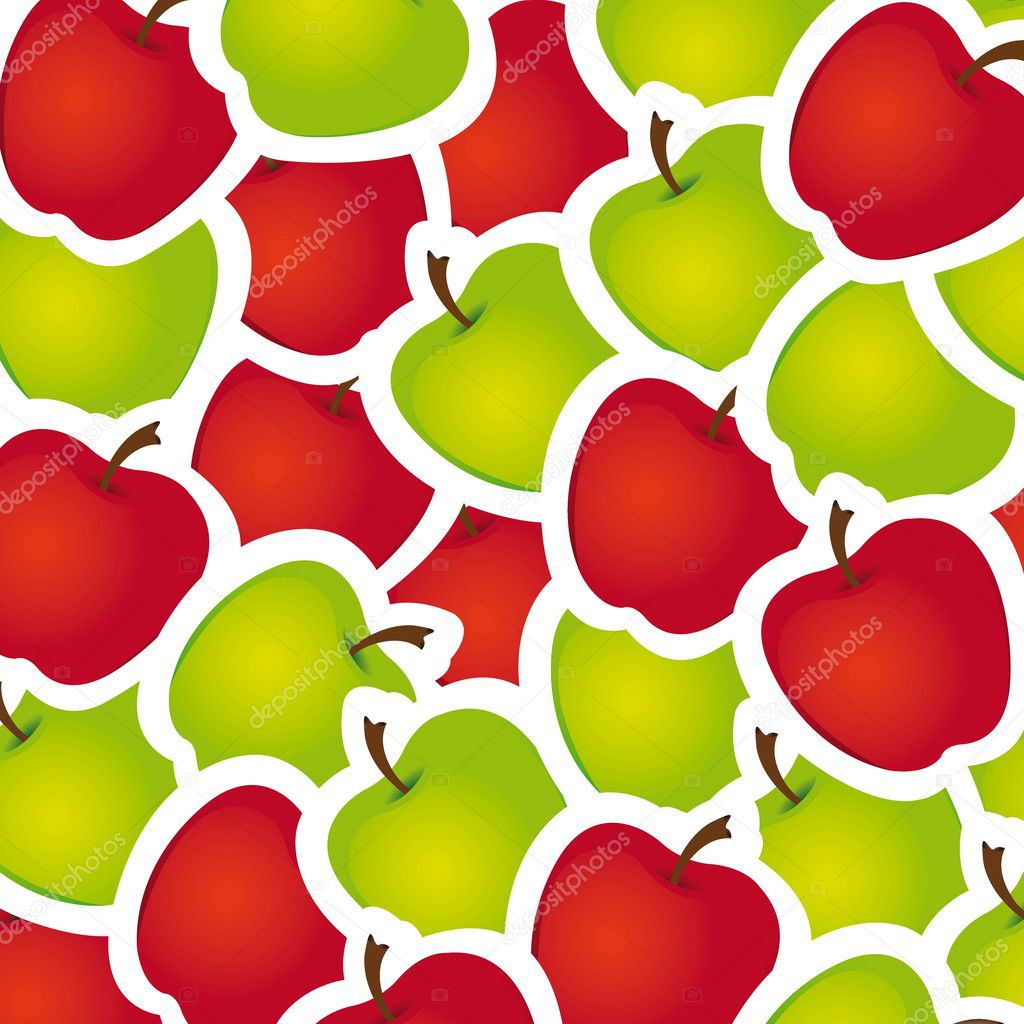 Apple background Stock Vector Image by ©grgroupstock #10744897