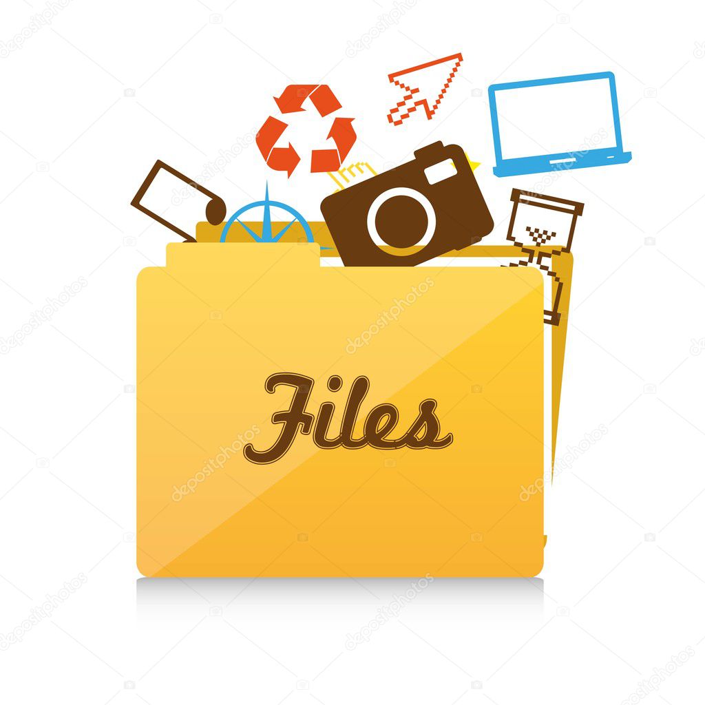 File folder icon — Stock Vector © grgroupstock #10914646 File folder icon — Stock Vector © grgroupstock #10914646