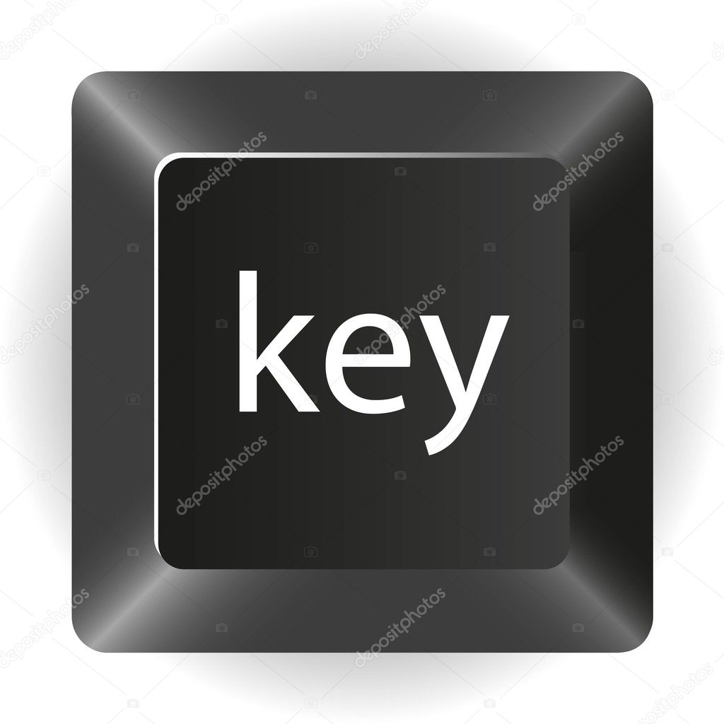 Computer black key — Stock Photo © grgroupstock #11136670