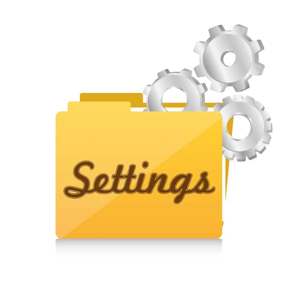 Settings folder icon — Stock Photo © scanrail #4506026