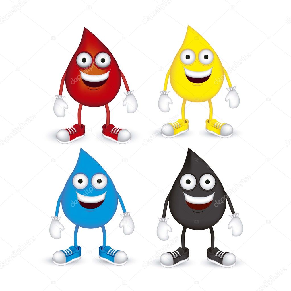 Drops of diferents colors Stock Vector Image by ©grgroupstock #12371271