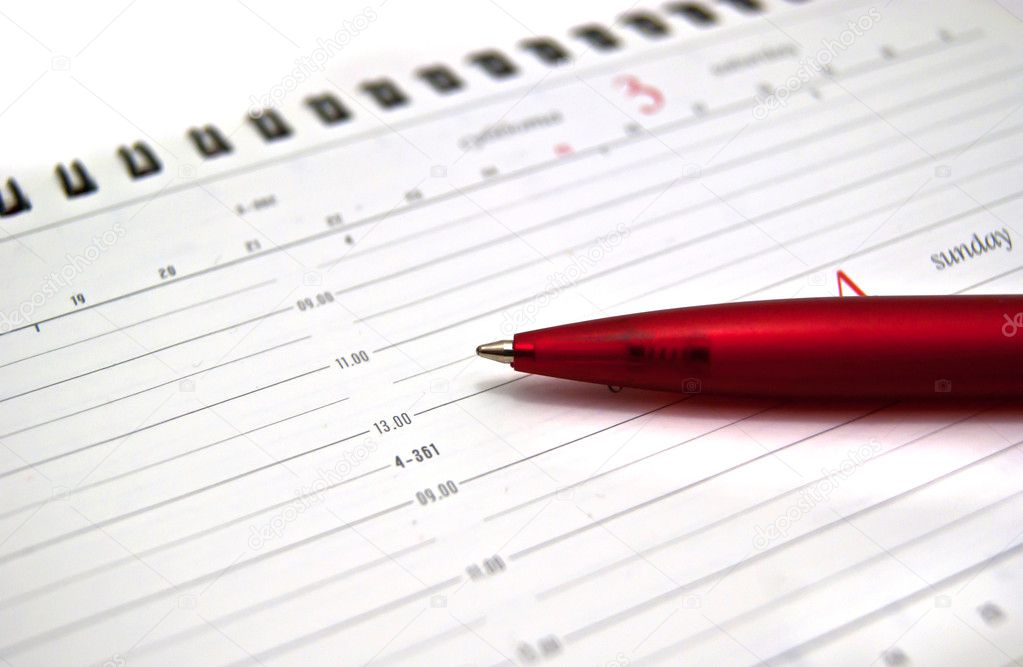 Pen on diary Stock Photo by ©BiggimoT 10963281