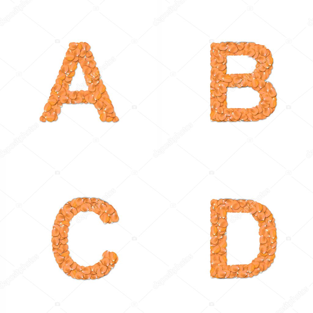 Font from rose petals ⬇ Stock Photo, Image by © arztsamui #11117668