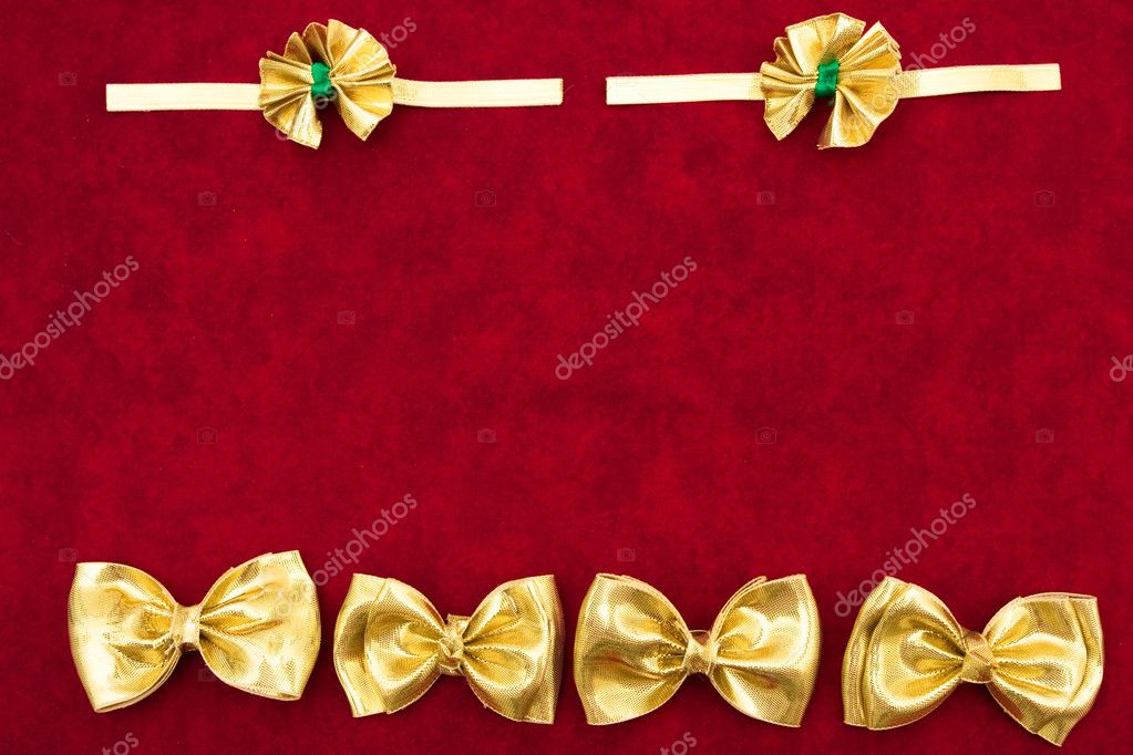 Gold Bow Border Stock Photo by ©karenr 11810171