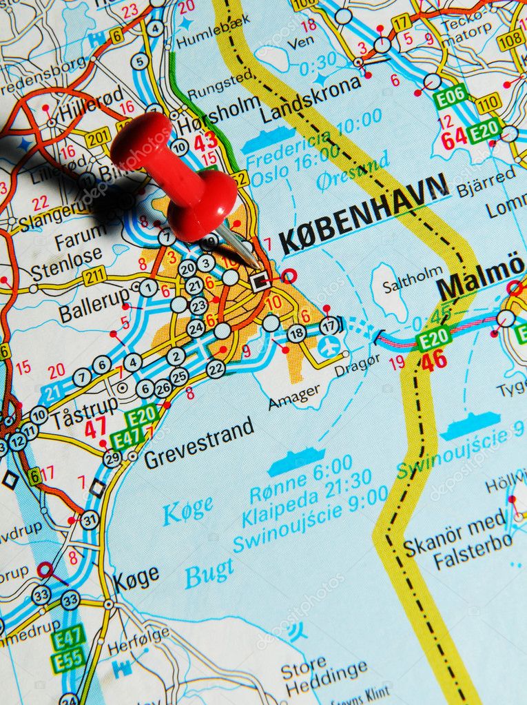 Global Map Copenhagen Denmark