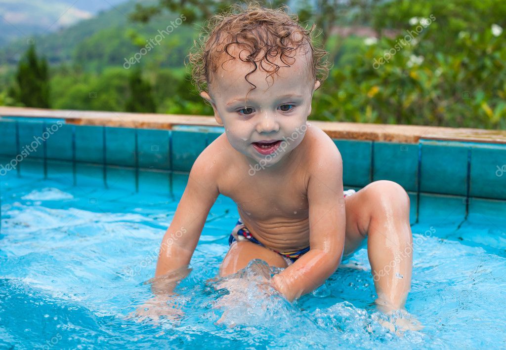 Little boy in the pool Stock Photo by ©altanaka 11193861